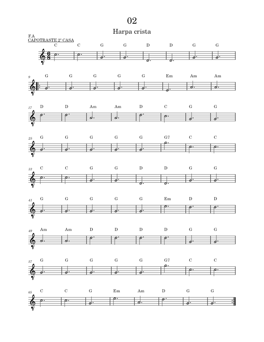 02 Sheet music for Guitar (Solo) | Musescore.com