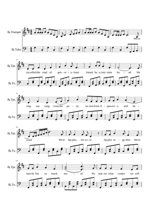 Apples To The Core [My Little Pony: Friendship is Magic] Sheet Music ...