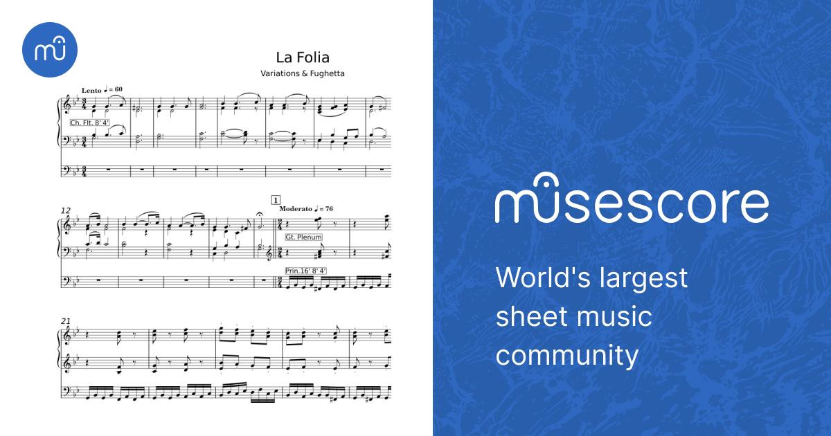 La Folia - Anthony St. Pierre Sheet music for Organ (Mixed Trio ...