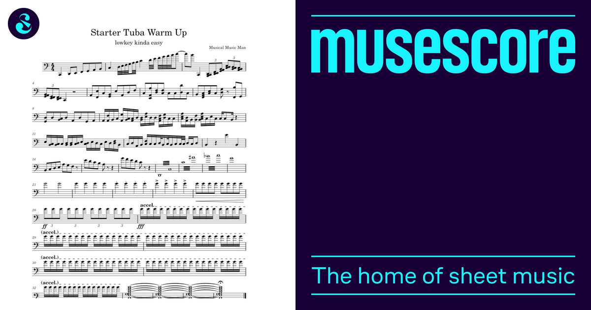 Beginner Band Tuba WarmUp – goofygoobr381 Sheet music for Tuba (Solo ...