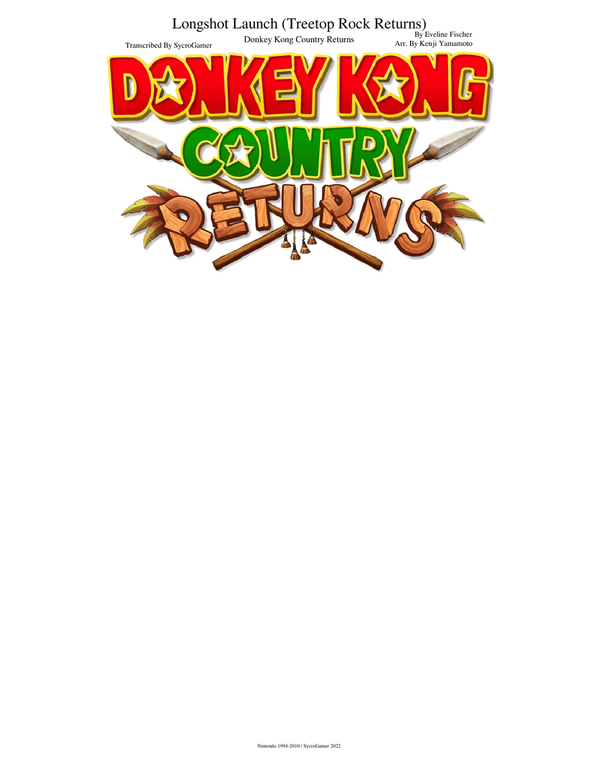 Longshot Launch (Treetop Rock Returns) - Donkey Kong Country Returns ...