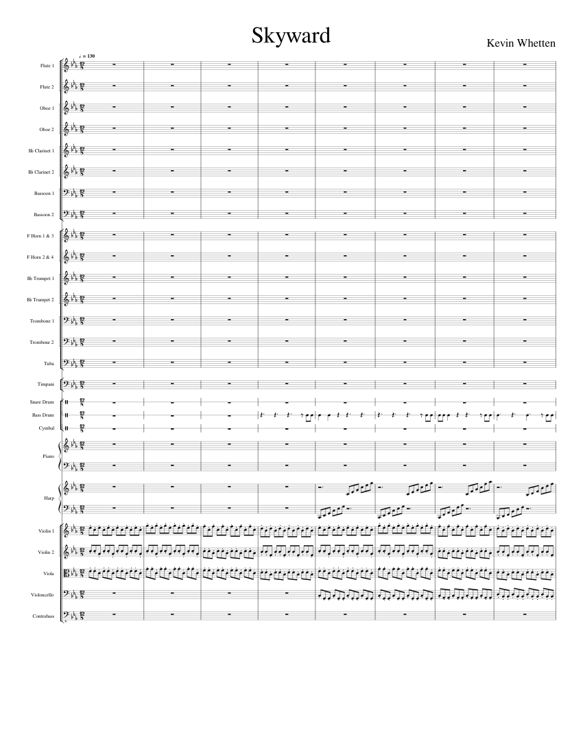 Skyward (WIP) Sheet Music for Piano, Trombone, Tuba, Flute & more instruments (Symphony ...