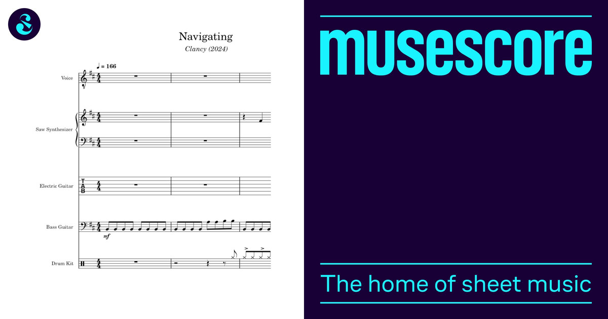 Navigating - Twenty One Pilots Sheet music for Guitar, Bass guitar ...