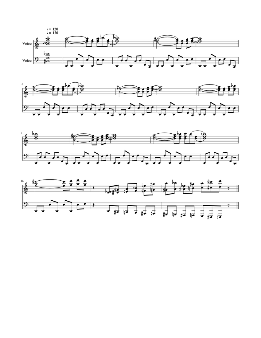 Taskmaster Theme Sheet Music for Voice (other) (Mixed Quartet ...