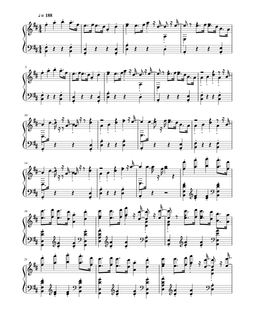 Color-X Sheet music for Piano (Solo) | Musescore.com