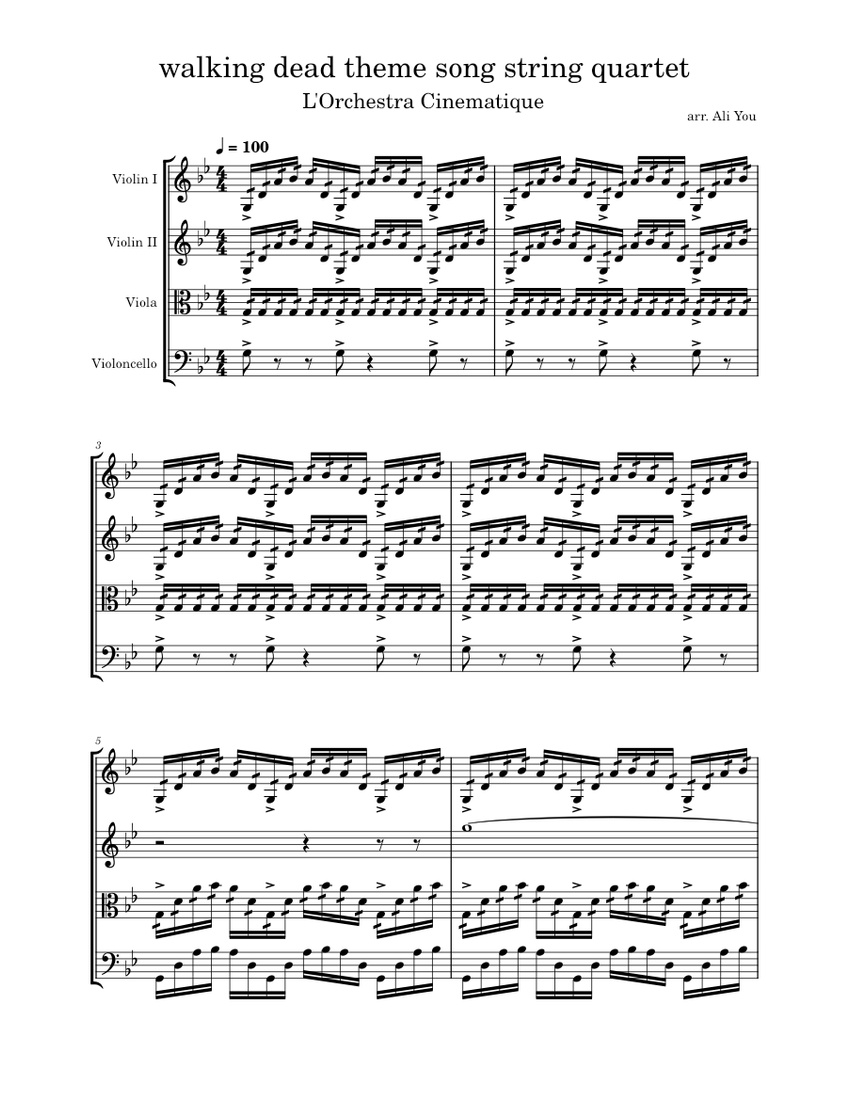 The walking dead theme – Misc Television walking_dead_theme_song_string ...