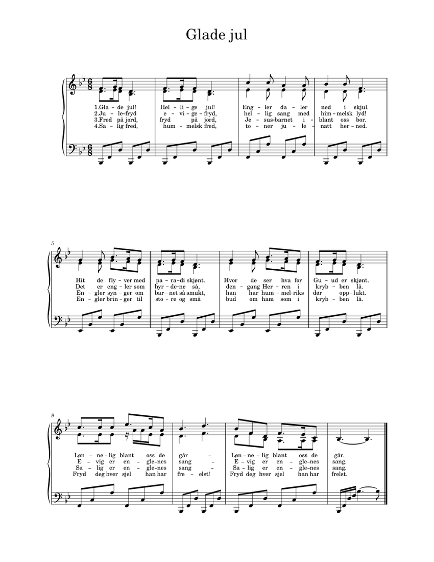 Glade jul – Franz Gruber Glade jul - piano tutorial