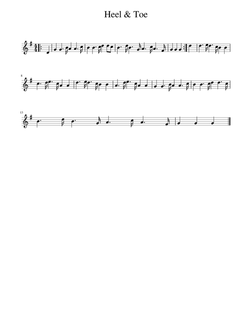 Heel & Toe Sheet music for Piano (Solo) | Musescore.com