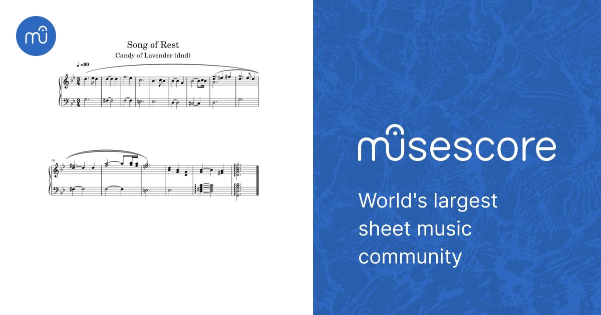 Song of Rest Sheet Music for Harp (Solo) | MuseScore.com