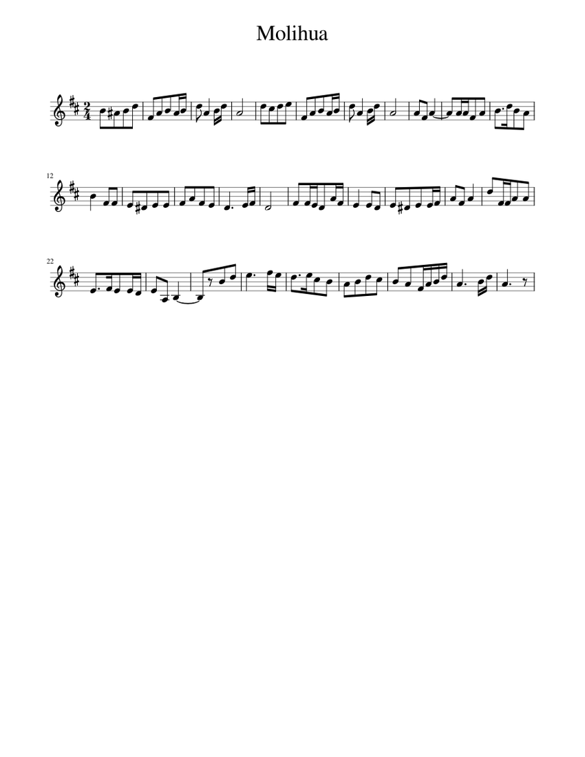 Molihua Sheet Music for Piano (Solo) Easy | MuseScore.com