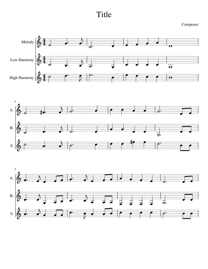 O Canada - Vocal w/ Harmony Sheet music for Soprano, Alto, Bass voice ...
