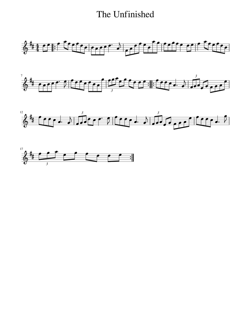 The Unfinished Sheet music for Piano (Solo) Easy | Musescore.com