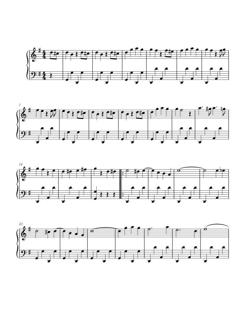 Beer Barrel Polka - Single note version - Dale Mathis Sheet music for ...