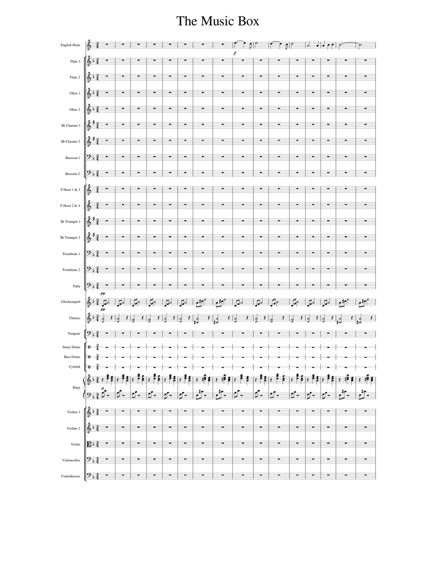 The Music Box Sheet music for Trombone, Tuba, Flute, Oboe & more ...