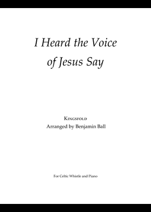 I Heard the Voice of Jesus Say – Ralph Vaughan Williams Sheet Music ...