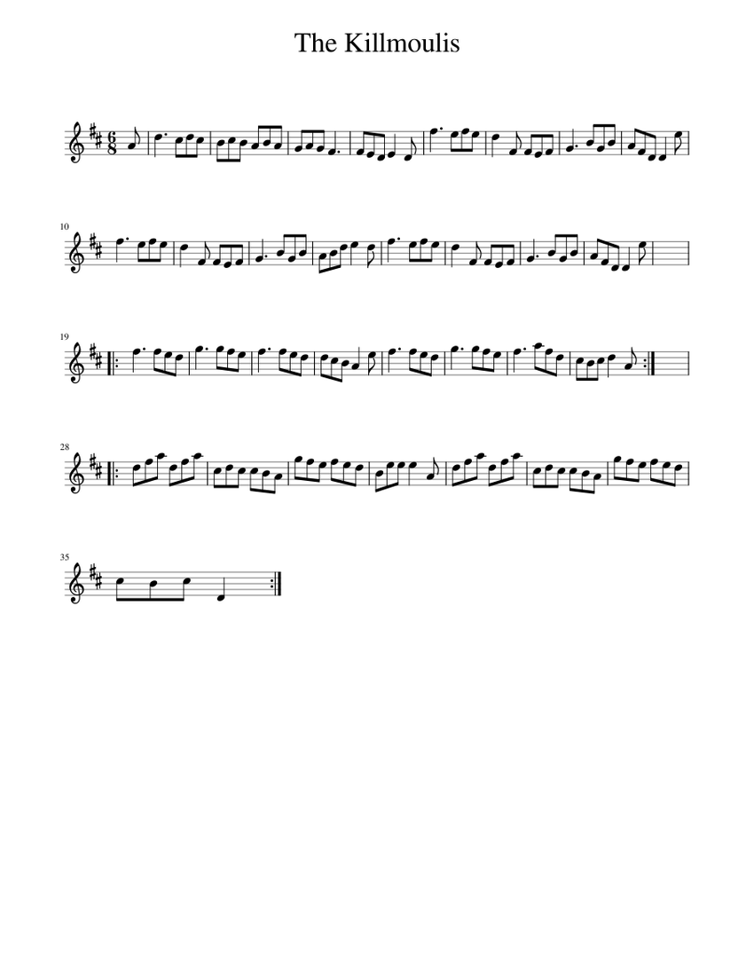 The Killmoulis Sheet music for Piano (Solo) Easy | Musescore.com