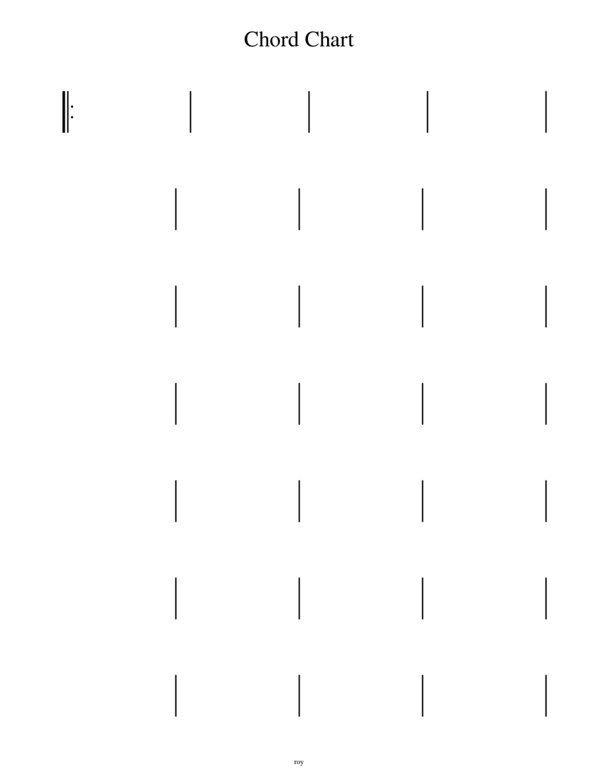 Chord Chart Sheet music for Guitar (Solo) | Musescore.com