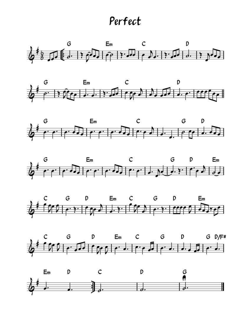 Perfect – Ed Sheeran - piano tutorial