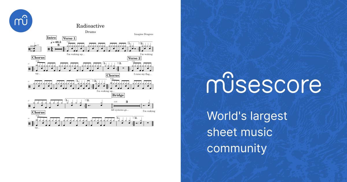 radioactive drum sheet