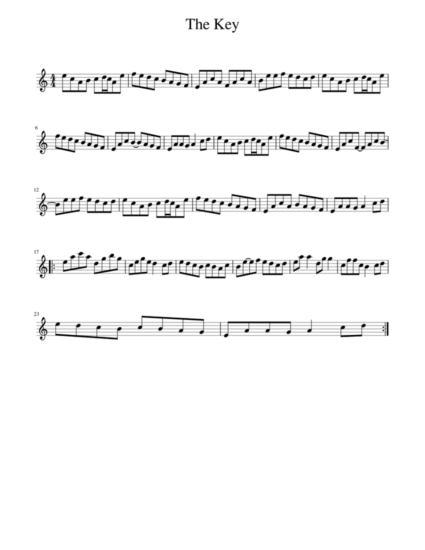 The Key Sheet music for Piano (Solo) Easy | Musescore.com