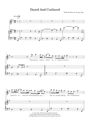 Play Official version of Dazed and confused Sheet Music by Led Zeppelin ...