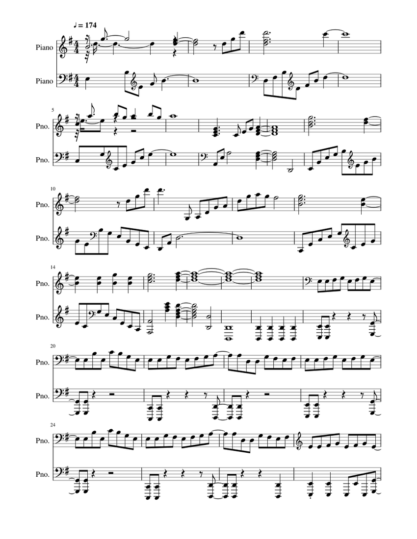 You Say Run Boku no Hero Academia OST Fonzi M Sheets Ver Sheet Music ...