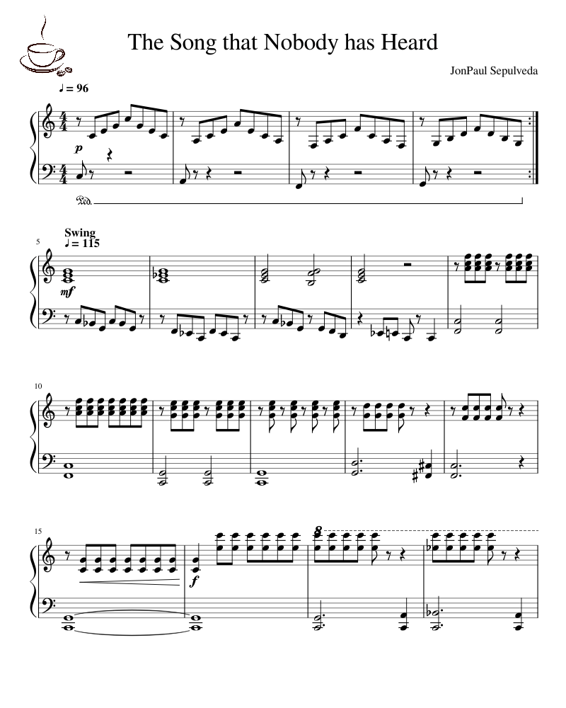 Friday Morning Coffee Sheet Music for Piano (Solo) Easy | MuseScore.com