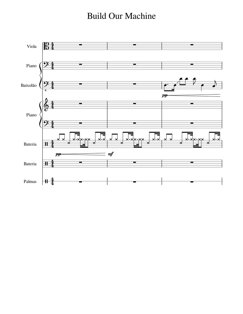 Build Our Machine - piano tutorial