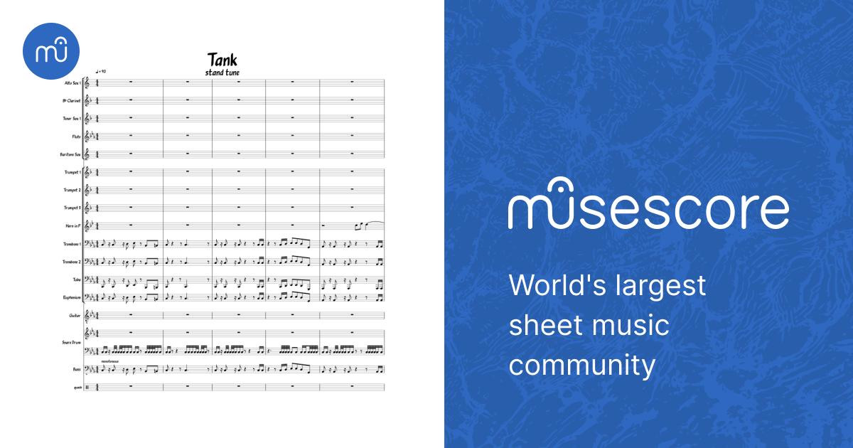 Tank Stand Tune(full band) Sheet music for Trombone, Euphonium, Tuba ...
