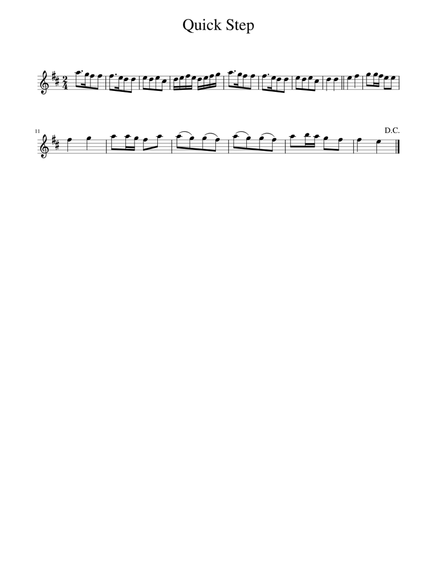 Quick Step Sheet music for Piano (Solo) Easy | Musescore.com