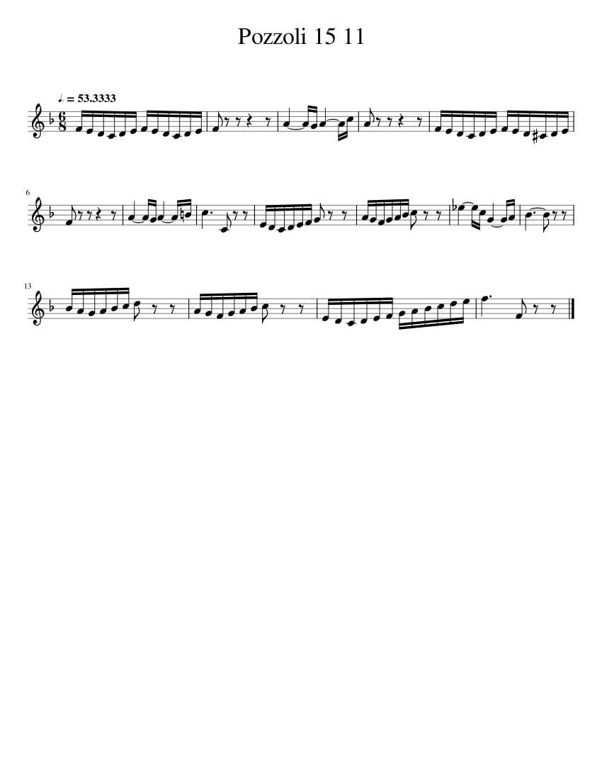 Pozzoli_15_11 Sheet music for Piano (Solo) | Musescore.com
