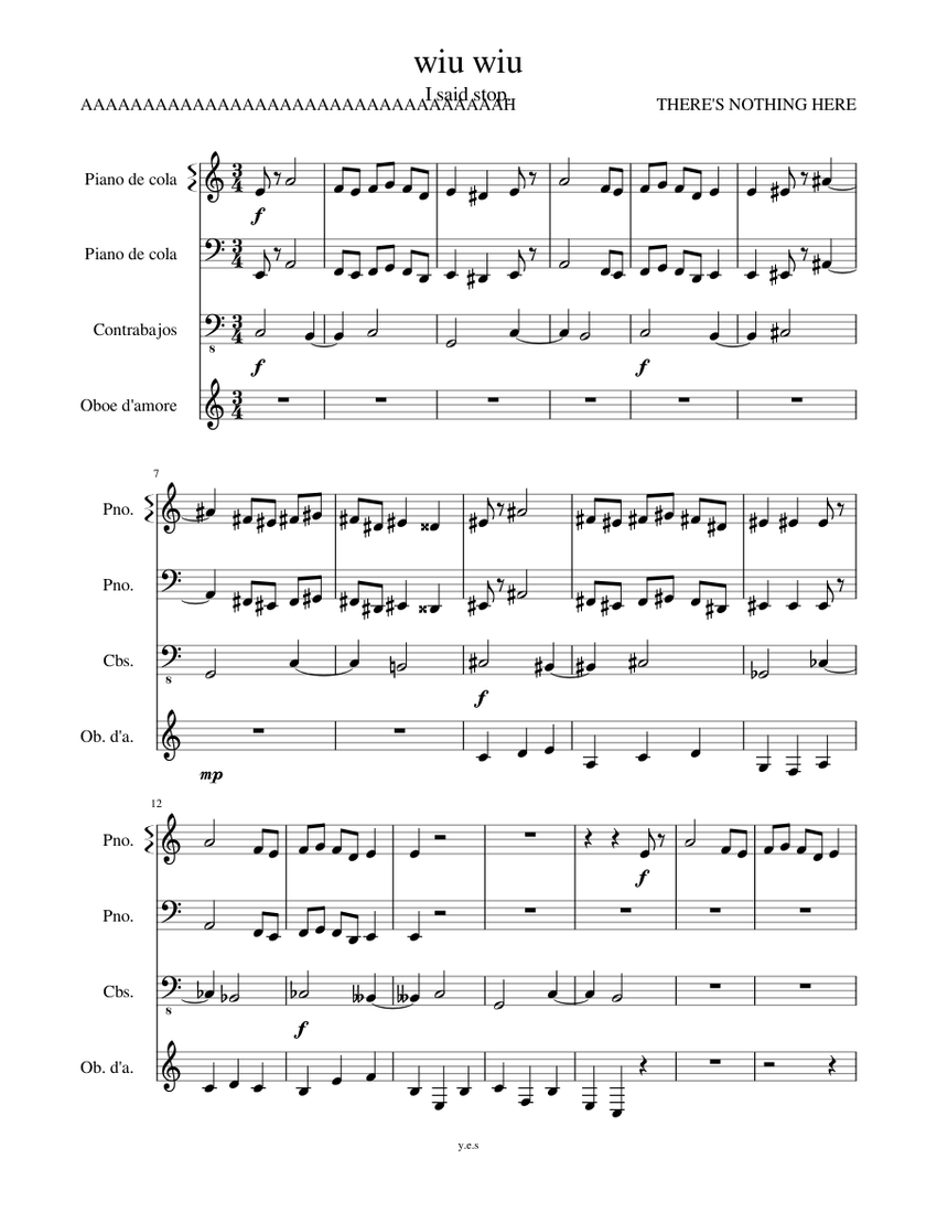Espuki song Sheet music for Piano, Strings group (Mixed Trio ...