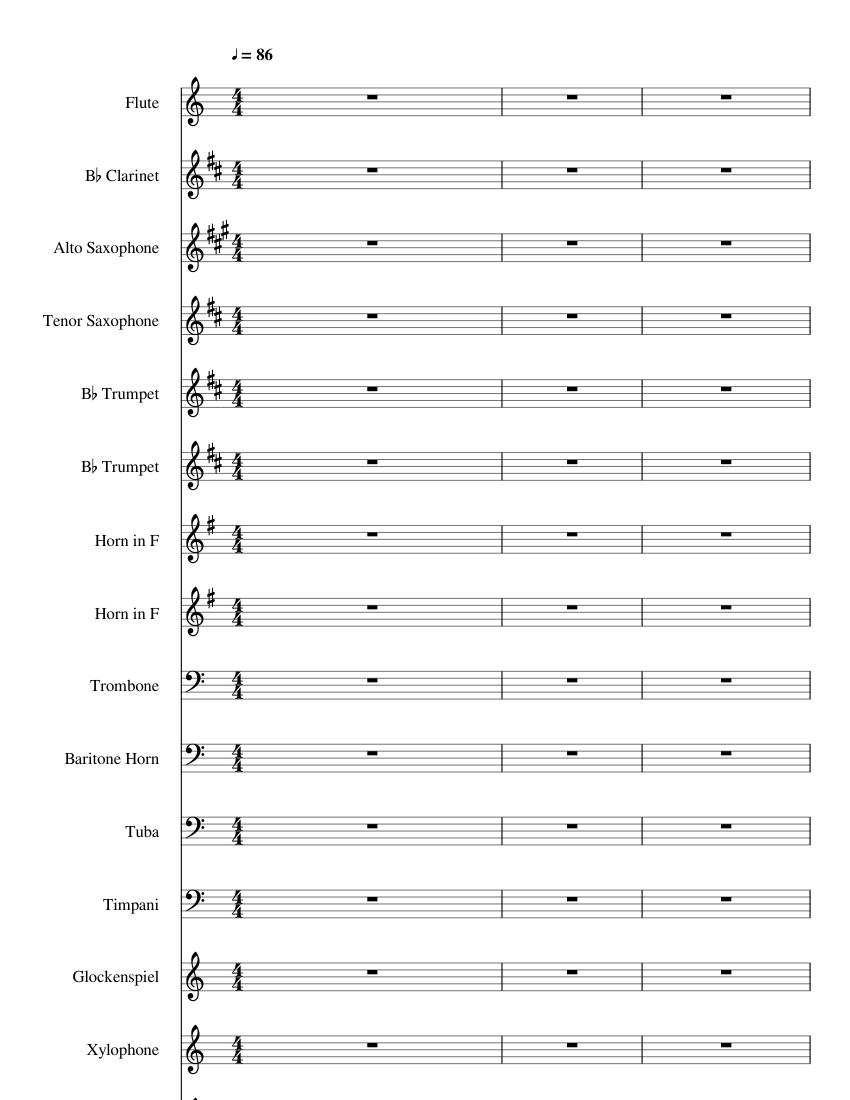 Screaming Sheet Music for Piano, Trombone, Tuba, Flute & more ...