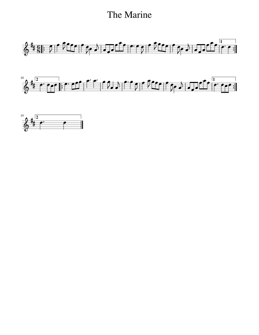 The Marine Sheet music for Piano (Solo) Easy | Musescore.com