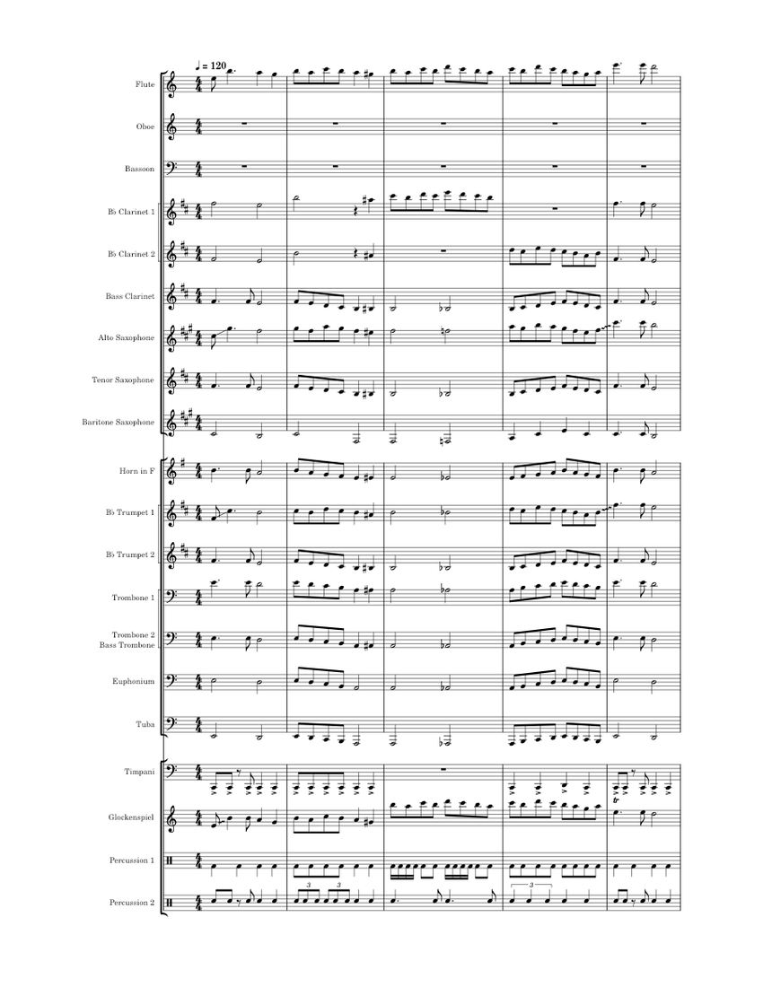 Rally Sheet music for Trombone, Euphonium, Tuba, Flute & more ...
