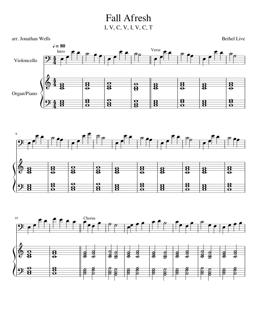 Fall Afresh Sheet music for Trumpet other (Solo) | Musescore.com