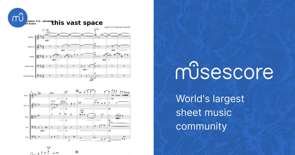 this vast space Sheet music for Strings group (String Ensemble ...