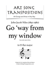Free Go 'Way From My Window by Joan Frey Boytim, John Jacob Niles sheet ...