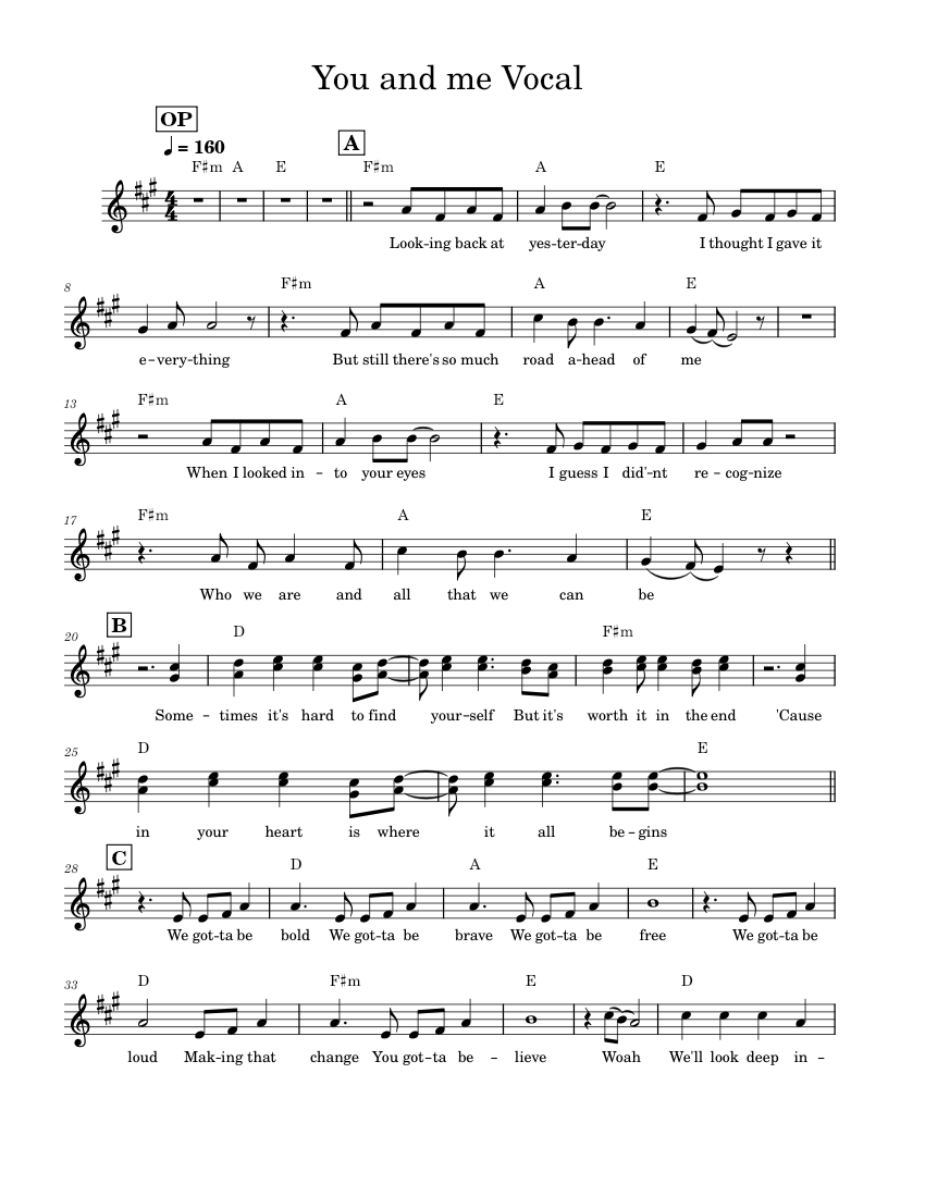 You And Me (from Disney's Descendants 2) – Mitch Allan You And Me Sheet ...