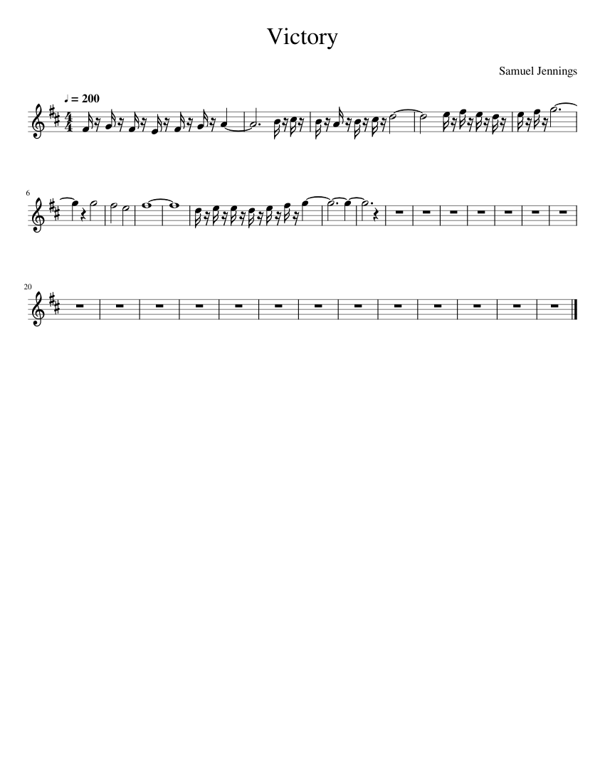 Victory Sheet music for Trumpet in b-flat (Solo) | Musescore.com