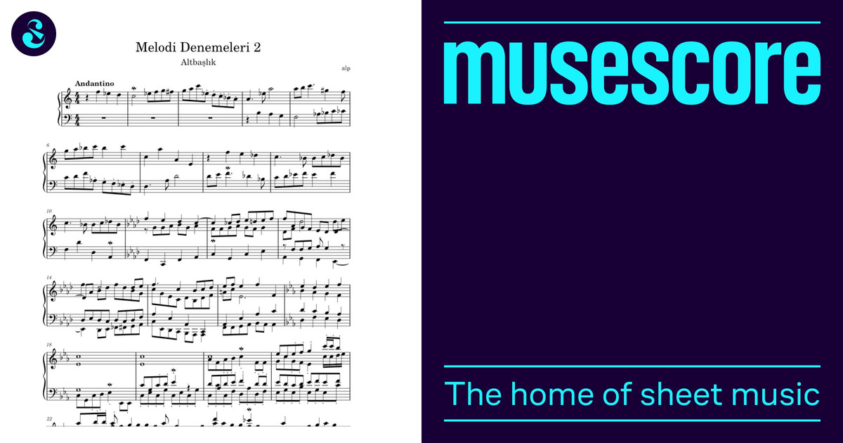 Melodi Denemeleri 2 Sheet music for Piano (Solo) | Musescore.com