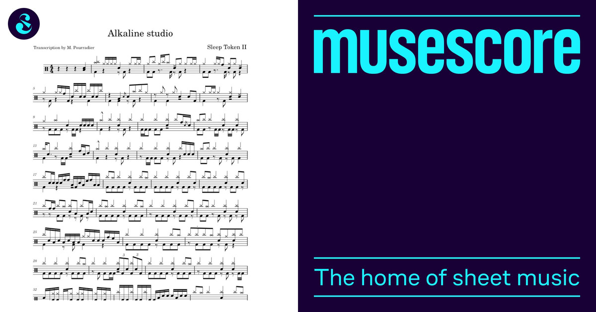 Alkaline – Sleep Token Sheet Music for Drum group (Solo) | MuseScore.com