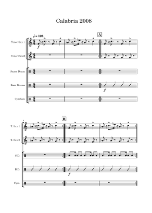 Rune Calabria Saxophone Sheet New Thang Sax Alto E Sax Soprano Sheet