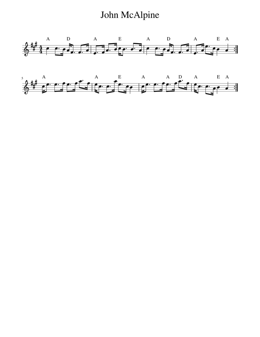 John McAlpine Sheet music for Piano (Solo) Easy | Musescore.com