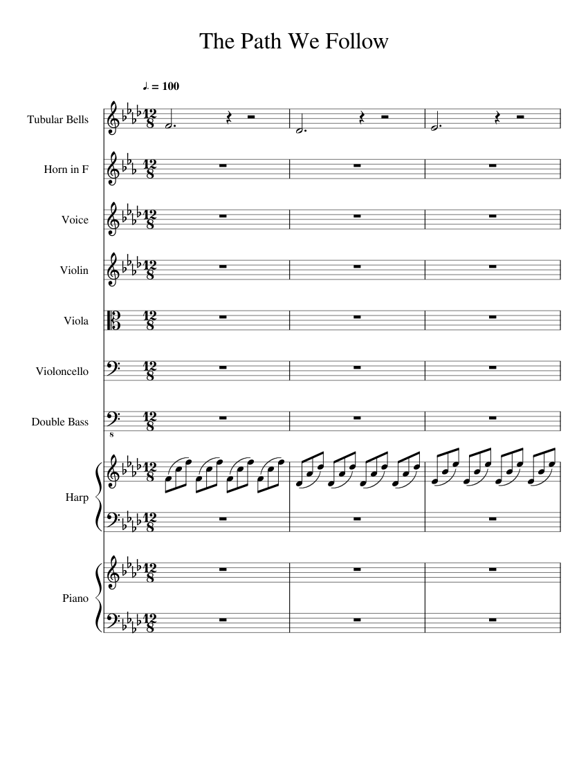 The Path We Follow Sheet music for Piano, Vocals, French horn ...