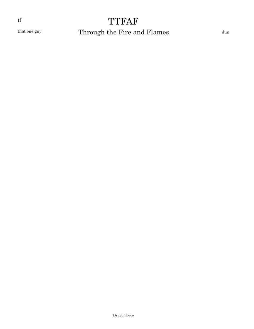 TTFAF Sheet music for Piano, Trombone, Tuba, Flute & more instruments ...