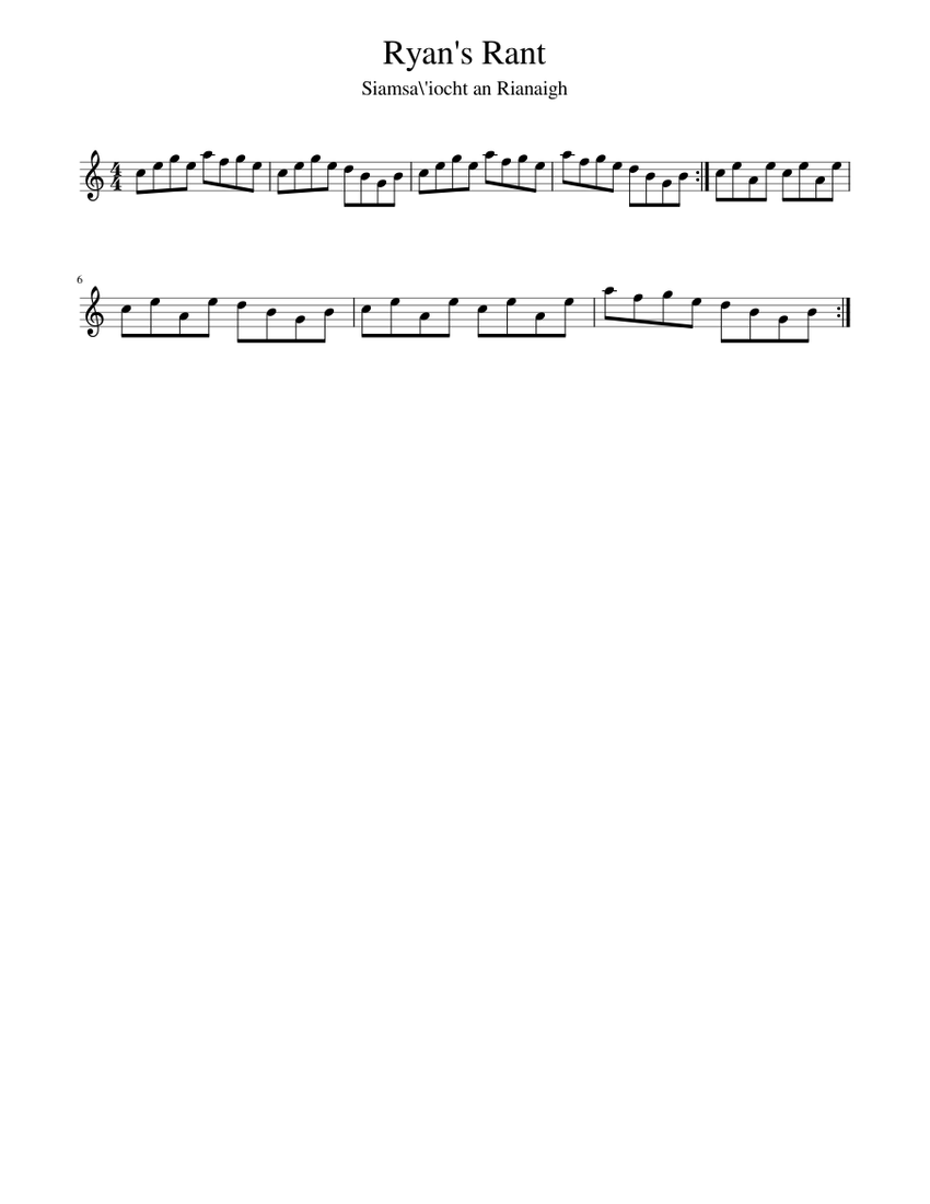 Ryan's Rant Sheet music for Piano (Solo) Easy | Musescore.com