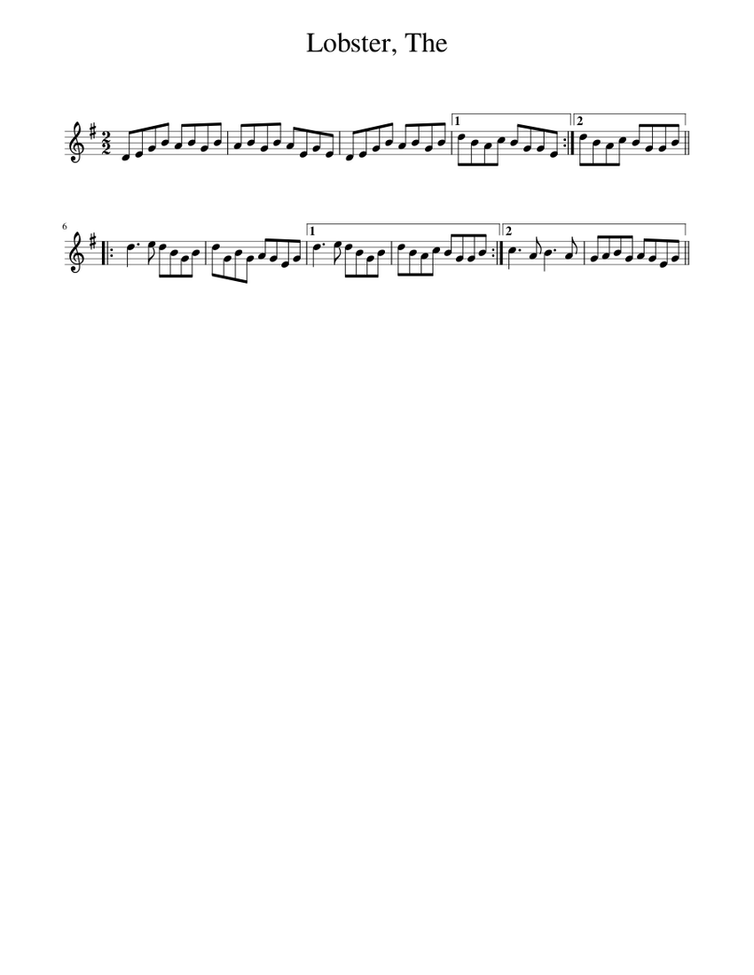 The Lobster Sheet music for Piano (Solo) | Musescore.com