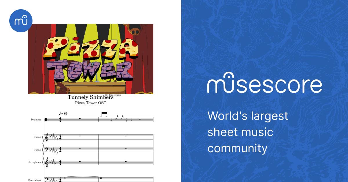 Tunnely Shimbers – Mr. Sauceman | Pizza Tower OST Sheet Music for Piano ...