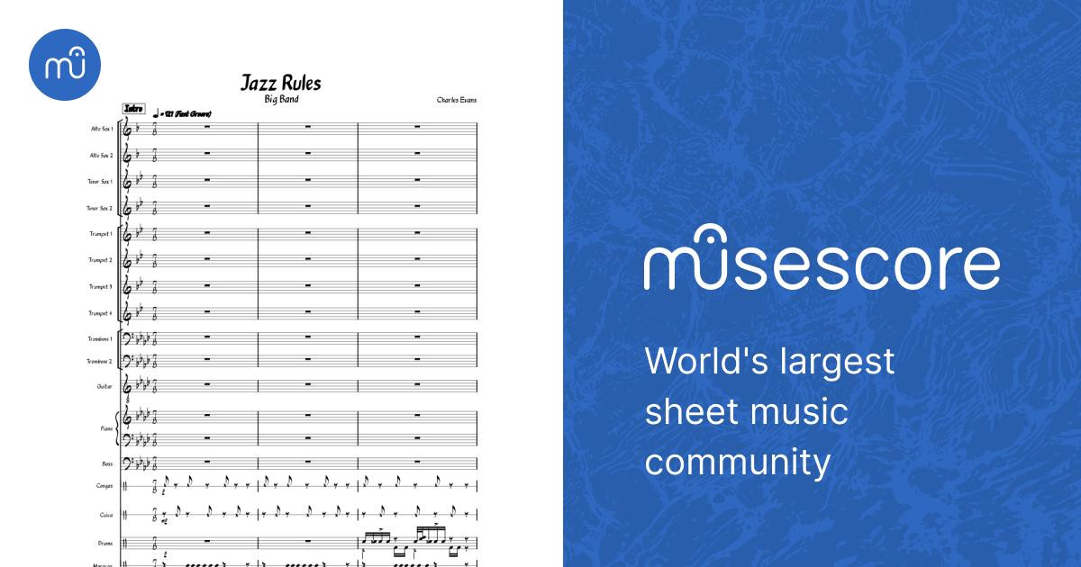 Jazz Rules Sheet Music for Piano, Trombone, Saxophone alto, Saxophone ...